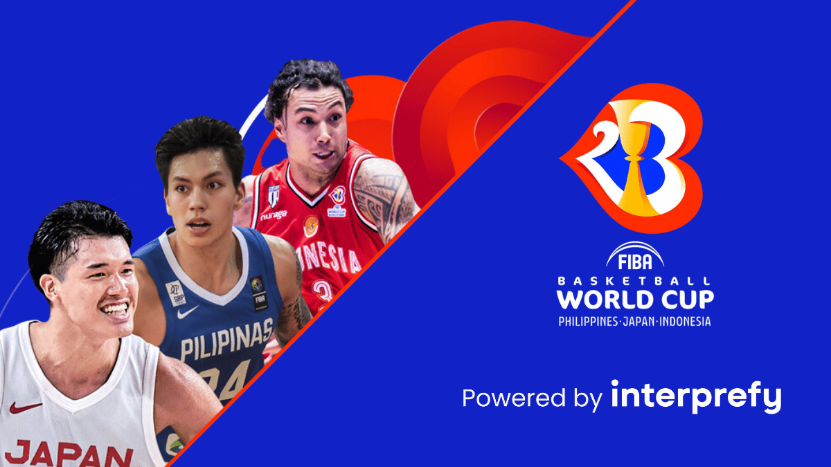 Interprefy Teams Up with FIBA at 2023 Basketball World Cup